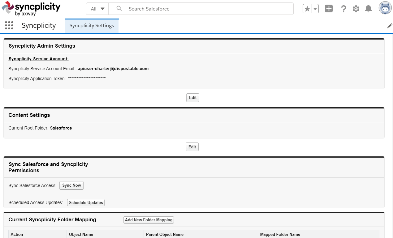 Configure Syncplicity and Salesforce – Support Home