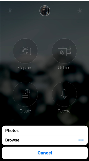 Uploading files on iPhone – Support Home